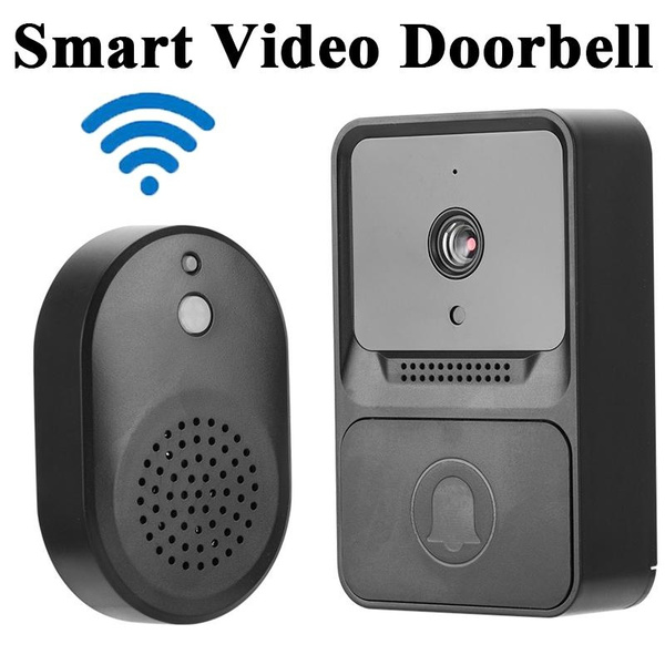 Wireless Smart Video Doorbell Outdoor WiFi Camera Doorbell Night Vision ...