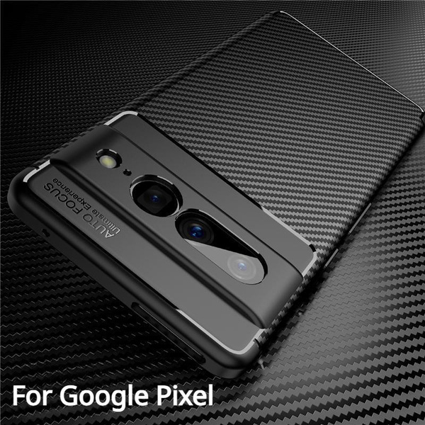 For Google Pixel 8 Pro Pixel 8 Case Carbon Fiber Silicone Phone Cover ...