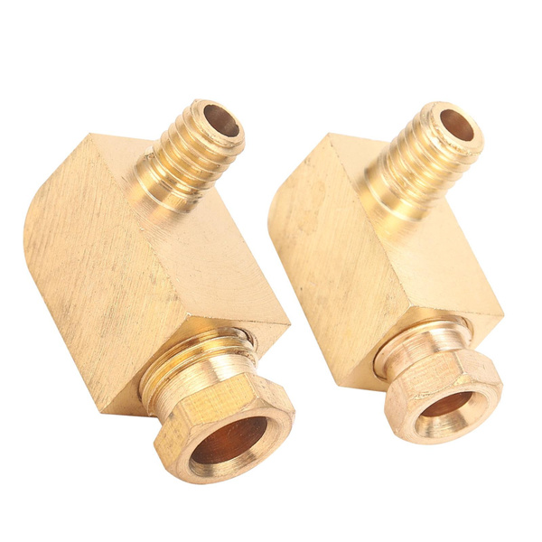 conectores conector Brass Pipe Joint Right Angle Thread Connection Tube ...