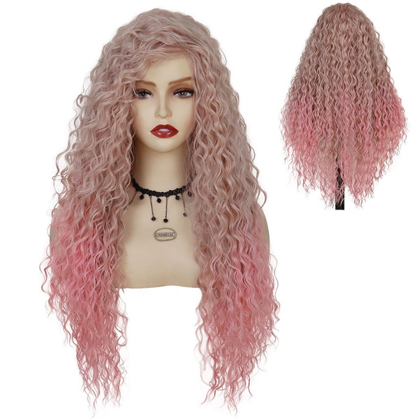 Long Water Deep Wave Wig for Women Cosplay Costume Halloween Carnival ...