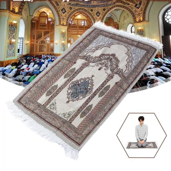 1pc New Muslim Prayer Rug Prayer Carpet Mat Salat Namaz Islamic Arabian ...