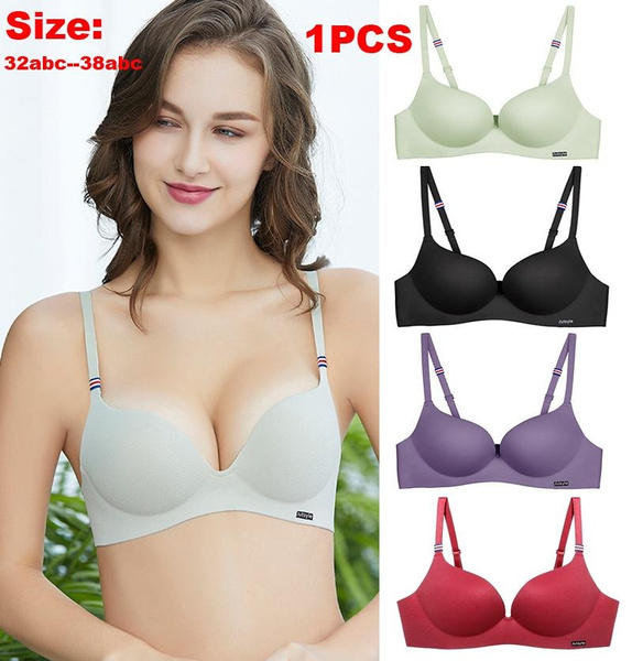 Girl's Bra Seamless Soft Ice Silk Bra Lingerie Women Push Up NO Steel ... Girl's Bra Seamless Soft Ice Silk Bra Lingerie Women Push Up NO Steel ...