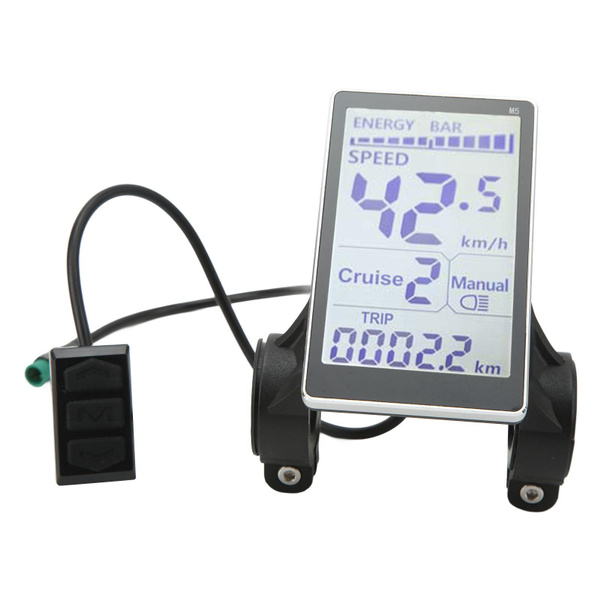 Electric Bike LCD Display Meter 5 Pin 24V 36V 48V 60V E Scooter M5 LCD ...