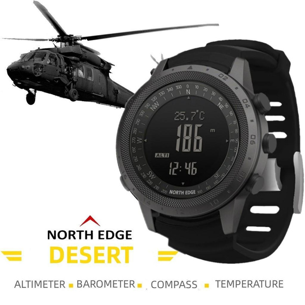 NORTH EDGE Multifunction Watch Men Digital Watch Military Army Sports ...