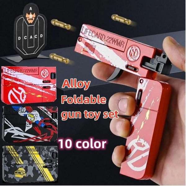 Alloy Folding Toy Full Alloy Card Gun Toy Gun Card of Life Second ...