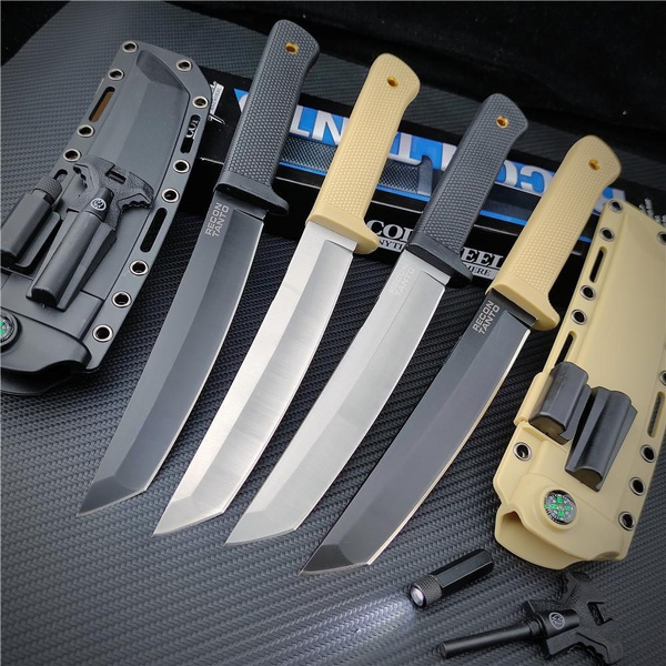Cold steel High Hardness JAPAN SAMURAI TANTO Katana Fixed Blade 11 inch ...