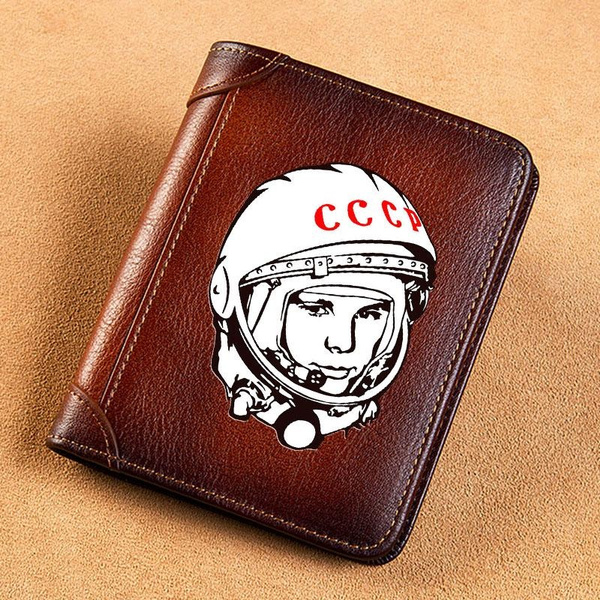 High Quality Genuine Leather Men Wallets Vintage Soviet Union ...