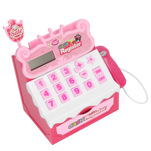 New Cashier Toy Kids Cash Register Playset With Pretend Play Money Gift ...