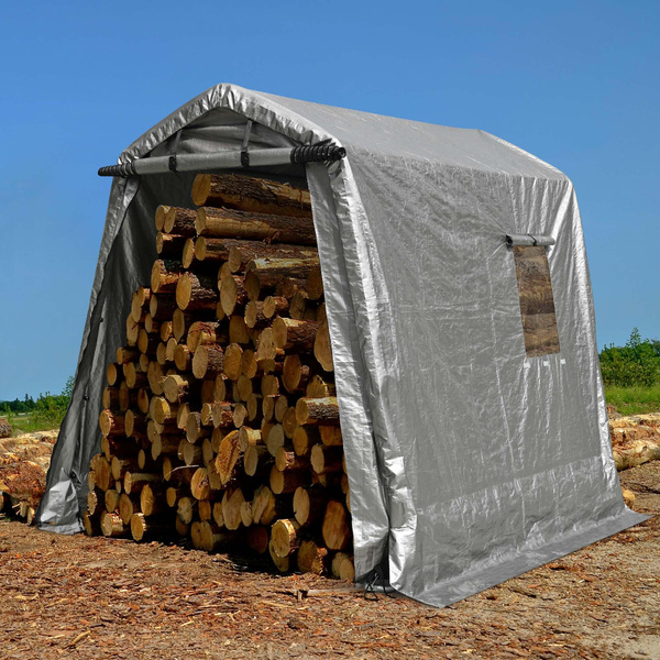 Yescom 6x8 Ft Portable Storage Shed Shelter Garage Carport Canopy ...