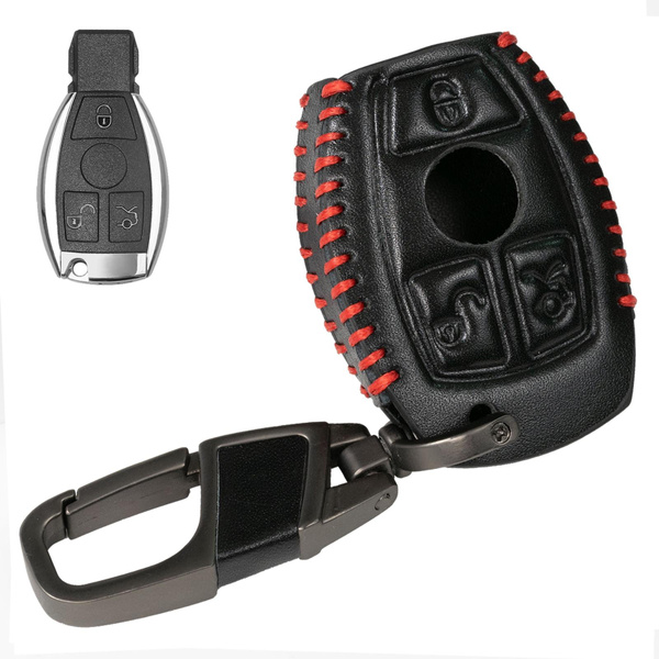 3 Button Remote Key Chain Fob Cover Case Shell Protect For Mercedes ...