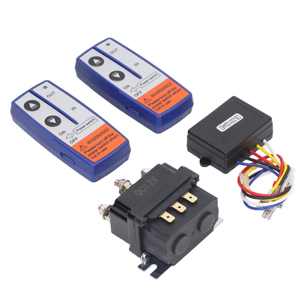 Winch Relay Kit 12V 250A Winch Relay Contactor Switch With Wireless ...