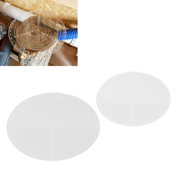 Round Center Finder Compass, Transparent Acrylic Woodturning Tool Lathe ...