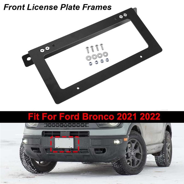 Car Front License Plate Frames Bracket For Ford Bronco 2021-2022 ...