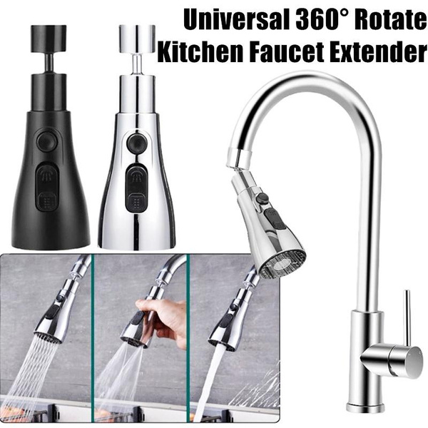 3 Modes Kitchen Faucet Spray Head Water Saving 360° Swivel Ball Spout