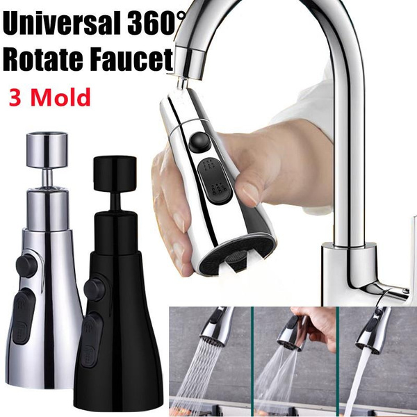 Universal 360° Swivel Kitchen Faucet Extender Aerator Aerator Splash ...