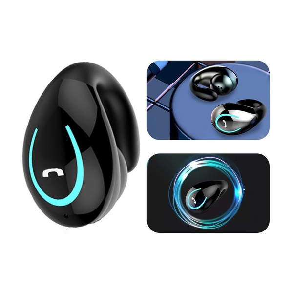 New Mini Bone conduction Bluetooth Headset Invisible In-Ear Sports Earbuds with Microphone Super ...