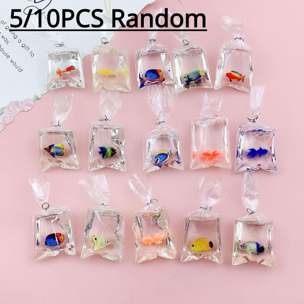 5/10PCS Handmade Cartoon Fish Keychain - A Fun DIY Accessory for Your ...