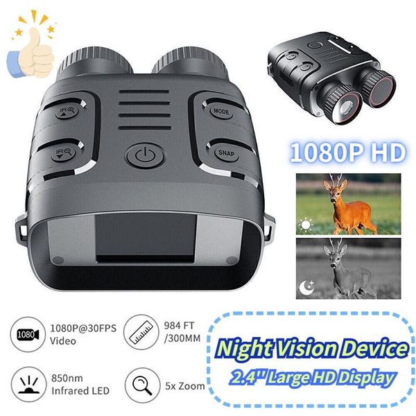 R18 Binoculars HD Night Vision Device 850nm Infrared 1080P HD 5X ...
