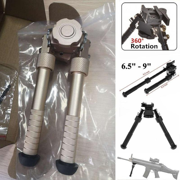 Adjustable Tactical Rifle Bipod Fits 20mm Picatinny Rail QD Mount Quick ...