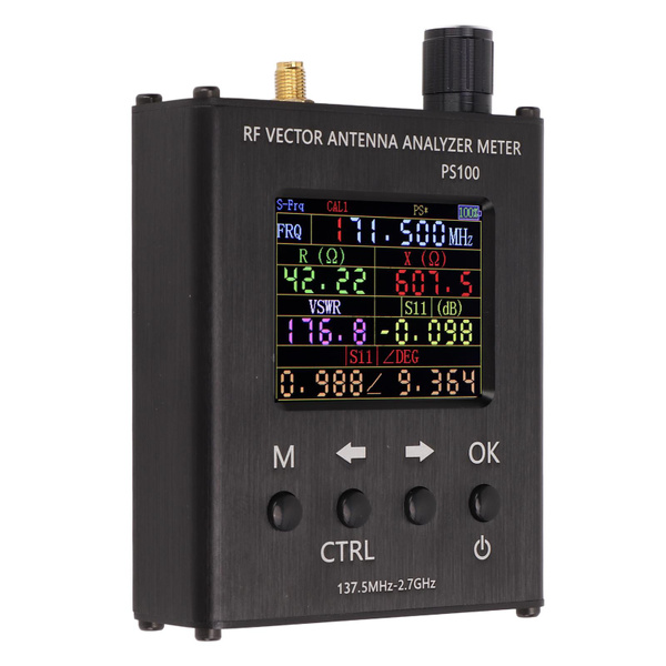 PS100 RF Antenna Analyzer 137.5MHz To 2.7GHz UV Impedance Reactance SWR ...