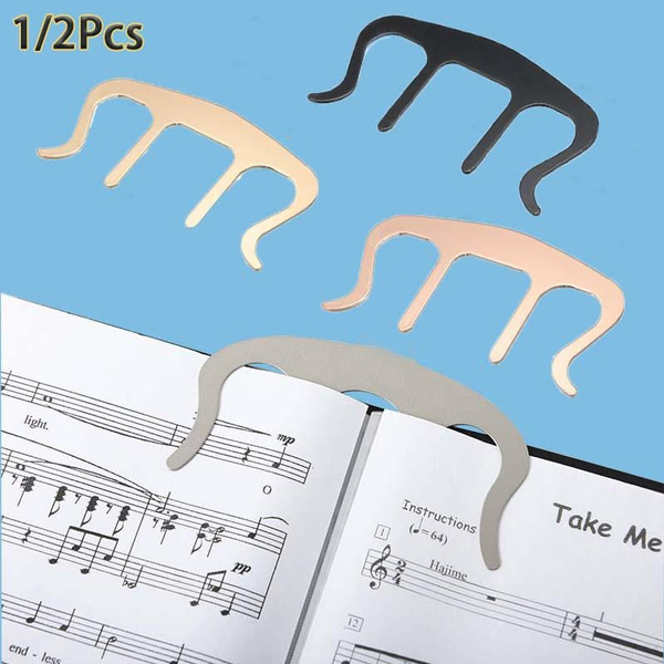 1/2Pcs Pianos Stands Song Book Page Holder Clip Music Note Sheet Metal ...