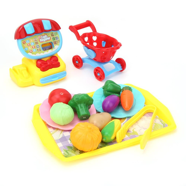 Kids Grocery Store Playset, Colorful 21pcs Pretend Play Educational Toy ...