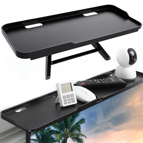 TV Top Screen Shelf Adjustable Computer Monitor Shelf Storage Bracket ...
