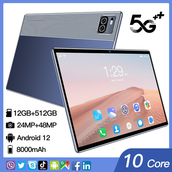 Latest Upgrade Best Tablet Computer Ten Core 5G/2.4G Dual WiFi PC ...