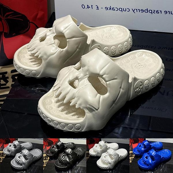 Skull Slides Sandals, Super Soft Eco-Friendly EVA Material Cloud ...