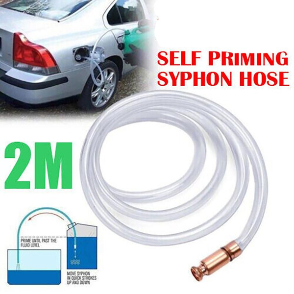 2M Self-priming Siphon Hose Barrel Shaker Siphon Pump Transfers Fuel ...