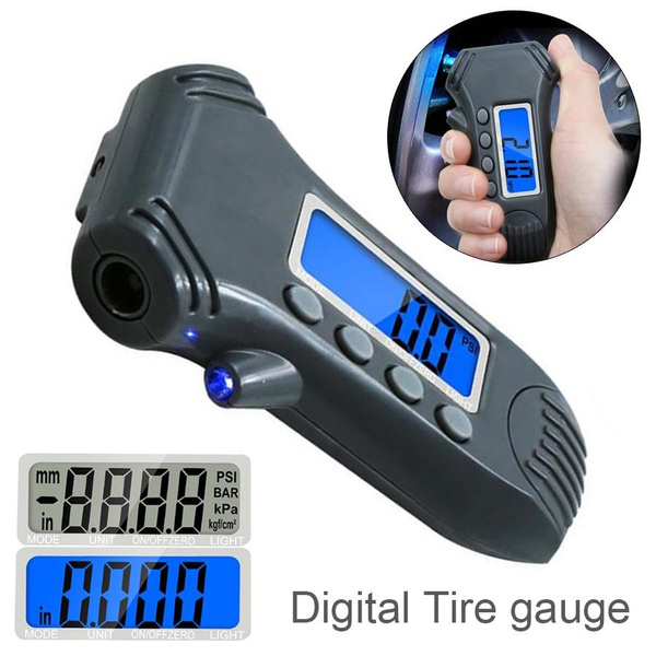 3 In 1 Digital Backlight Tire Pressure Gauge Tread Depth Gauge ...