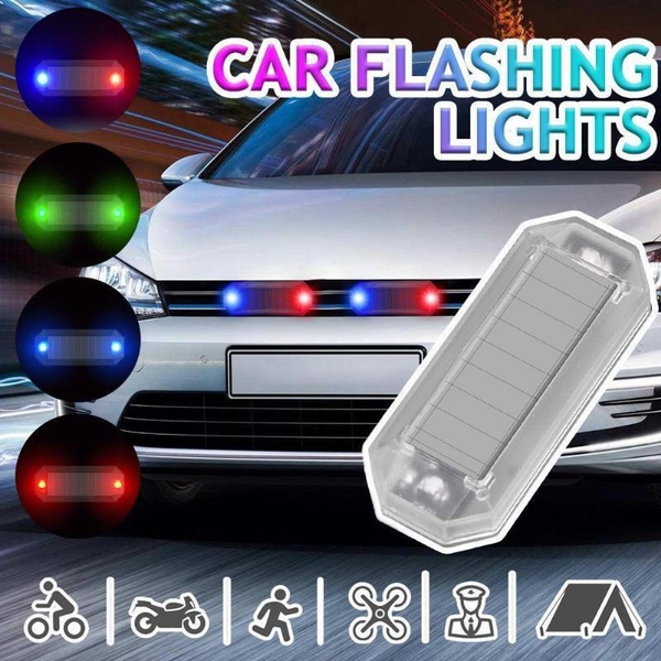 1Pc Universal Car Led Light Security System Warning Theft Flash ...
