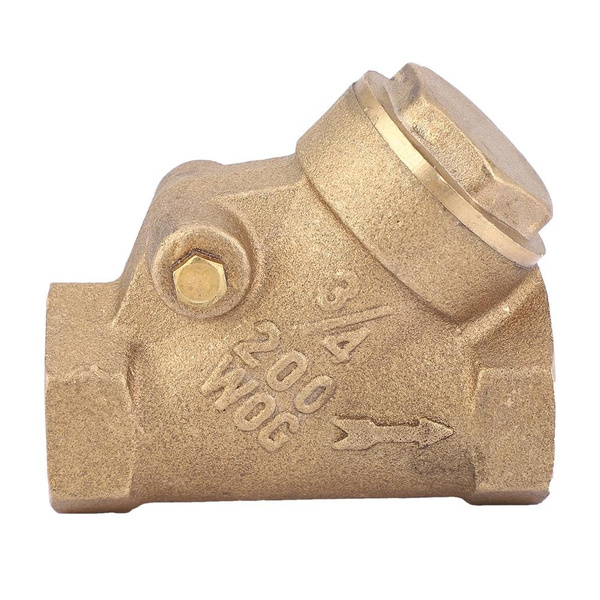 NPT 3/4" Thread Brass Check Valve Y Type 1 Way Check Valve 1.6Mpa For ...