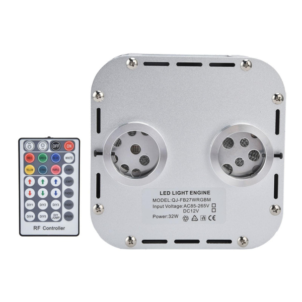 Fiber Optic Lamp, Aluminum Shell Twinkle Fiber Optic Light Dual Heads ...