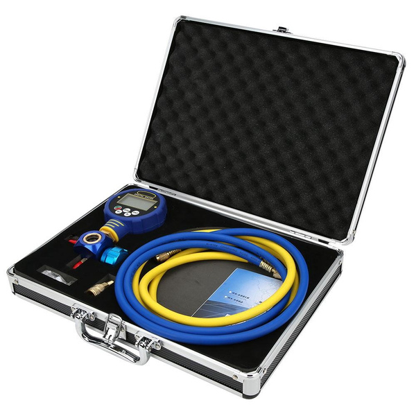 Digital Refrigerant Gauge set Low Pressure Vacuum Pressure Manifold ...