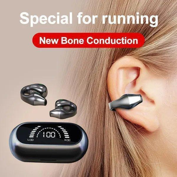 2024 Newest Fashion Bone Conduction Ear Clip Earphones Bluetooth 5.2 ...