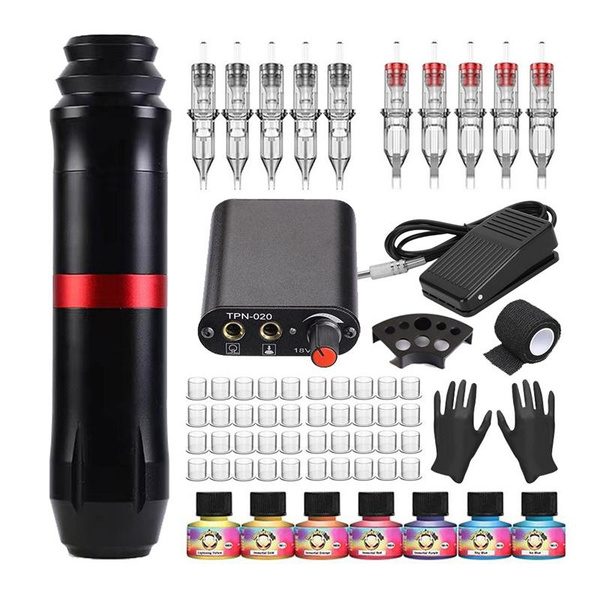 Tattoo Kit Complete Tattoo Machine Pen Set Complete Beginner Stick And
