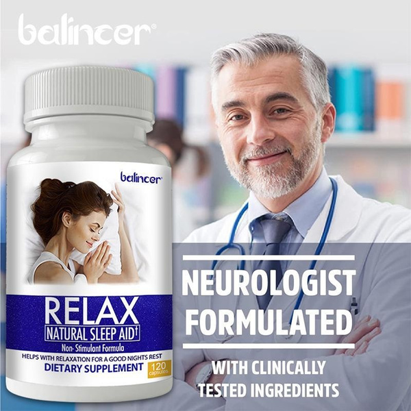 BALINCER, Relax Natural Sleep Aid Insomnia Support Dietary Supplement ...