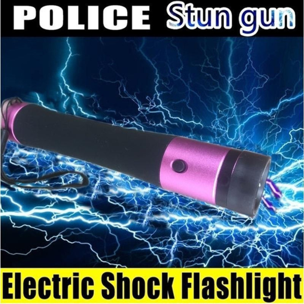 Taser Gun Travel Lightning Electric Shock Flashlight Mini Stun Torch