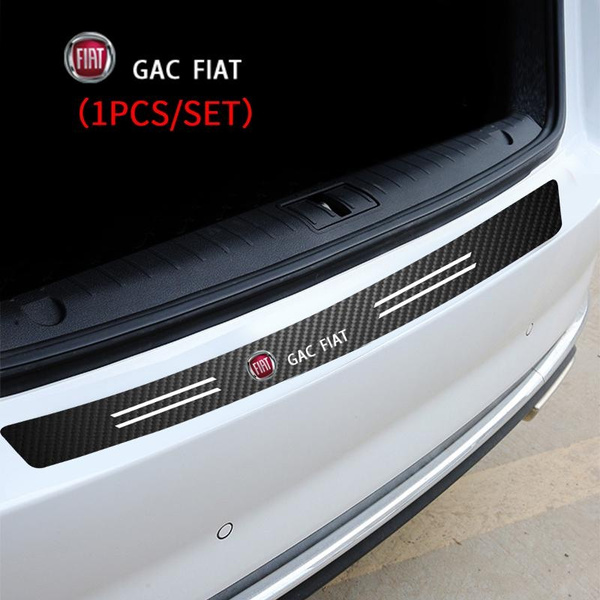1PCS Car Emblem Auto Rear Bumper Trim Protect Strip Sticker Carbon ...