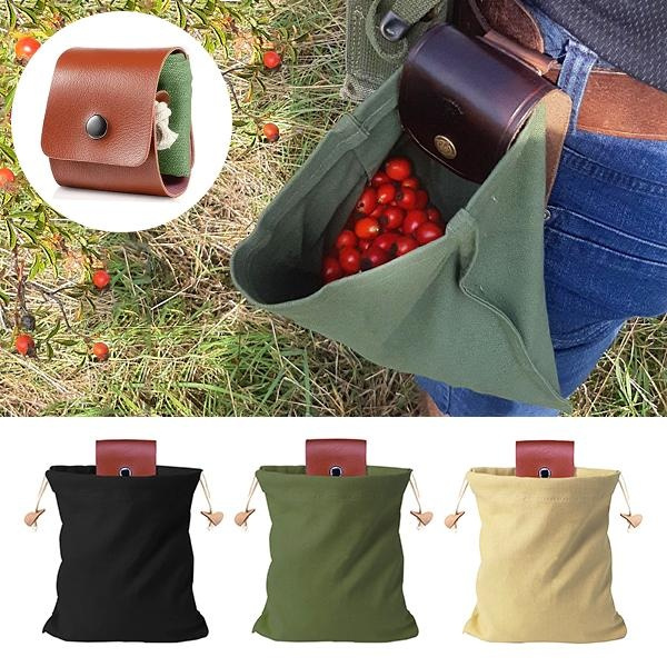 Storage Leather Bushcraft Canvas Hiking Camping Tool Bag Outdoor ...