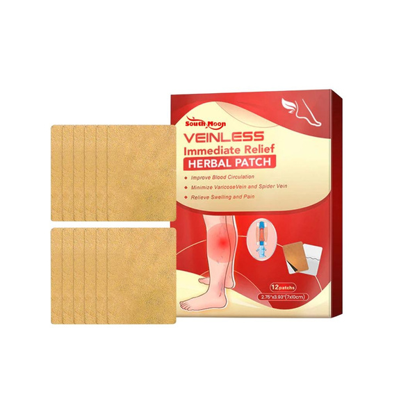 12pcs/bag Varicose Veins Patch Plaster for Vasculitis Phlebitis Spider ...