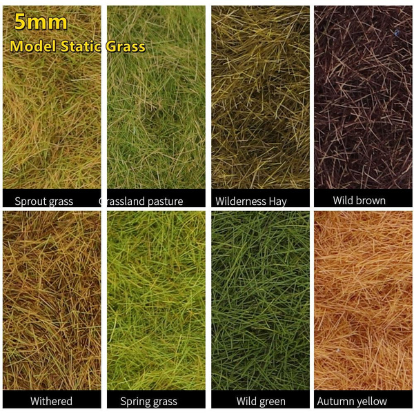 5mm Model Static Grass Tree Powder Flocking Foliage Railway Train ...