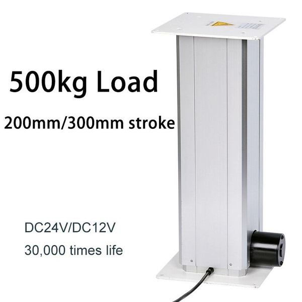 500kg Load Electric Lifting Column Aluminum Elevator 5000N 200MM 300MM ...