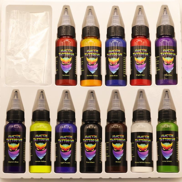 Tattoo Ink Set 4 bottles/set 30ml/bottle Tattoo Ink Pigment Set ...
