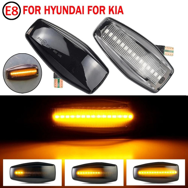 2pcs Dynamic LED Fender Light Side Marker for Hyundai I10 Trajet Sonata ...