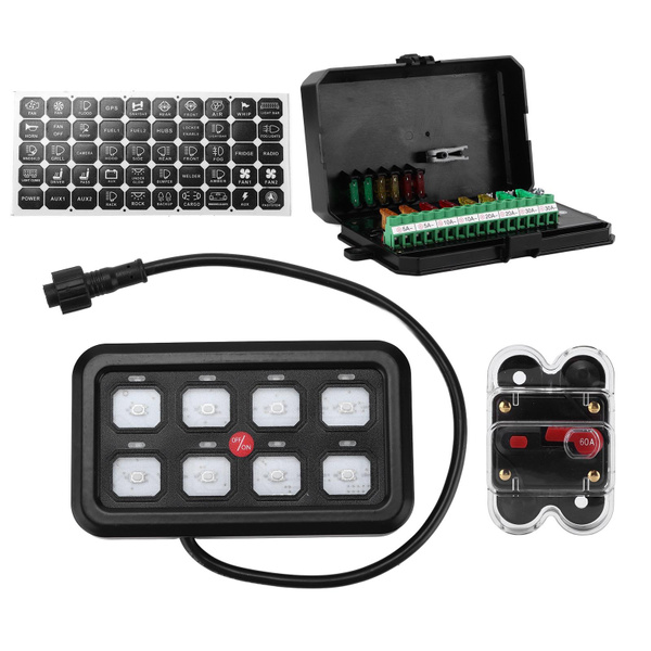 8 Gang Switch Panel, IGBT Technology Push Button Panel Plug and Play ...