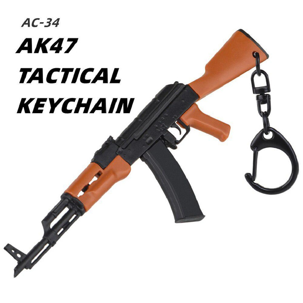 Mold Keychains Metal Sniper Rifle AK47 Key Chains for Men Jewelry Key ...