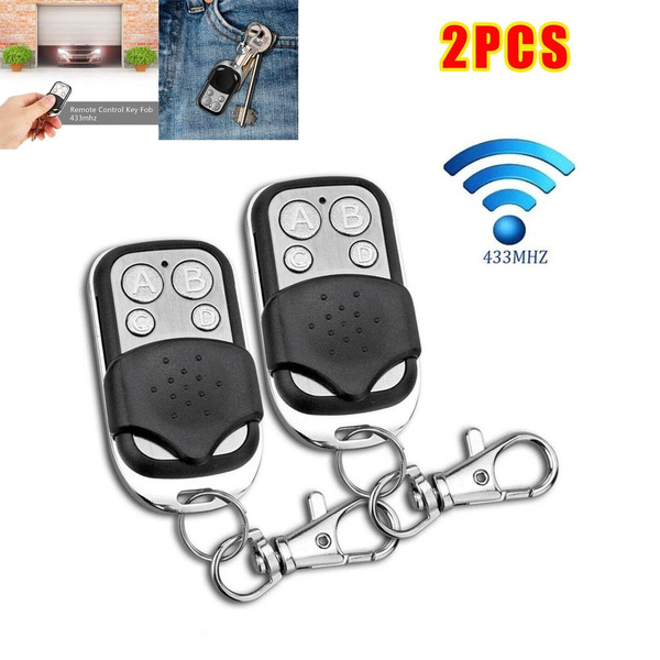 2PCS Electric Cloning Remote Control Key Fob 433MHz For Gate Garage ...