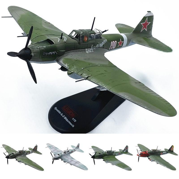 New 1: 72 Scale All Alloy Diecast Military Model Soviet Air Force IL-2 ...